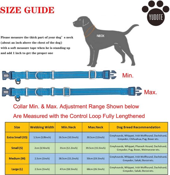 Colliers Martingale Réfléchissants pour Chiens - Collier d'Entraînement ...