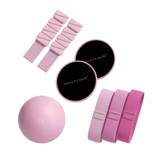 Complete Pilates Gift Set roze – Complete Fitness Bundle met ...