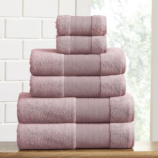 Luxe 6-delige Handdoekenset Katoen 500 GSM - Super Absorberend en ...