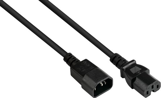 Voedingskabel 1 meter met C14 naar C15 Stekker voor Warmhoudplaat of ...