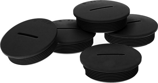 M20 Blinde Stelpluggen Set Kunststof Rond Zwart IP65 Stof- en ...