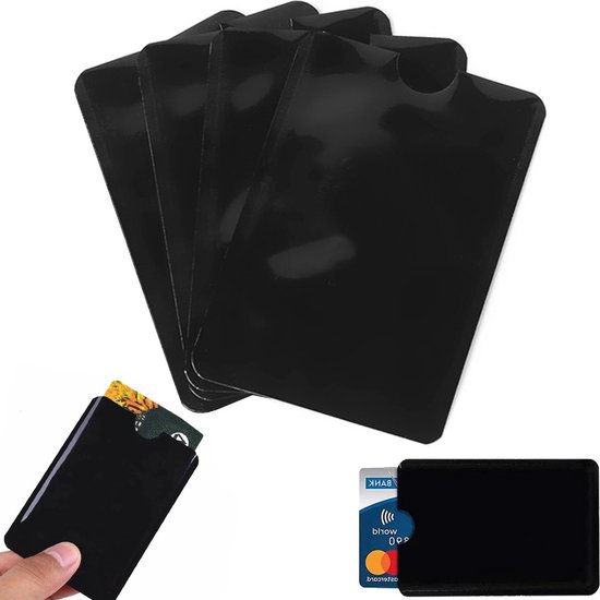 RFID Pinpas Creditcard Hoesjes - 4 Pack - RFID Blocker - NFC Bankpas en ...
