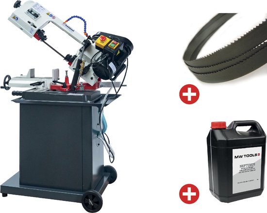 Mobiele metaalbandzaag -45°/+60° zaagcapaciteit rond 128 mm 0,55 kW 230V koeling incl.... | bol