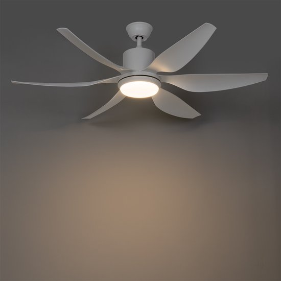 QAZQA Professional tak - Dimbare LED Plafondventilator met Verlichting ...