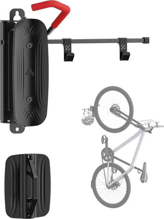 Draaibare fietswandhouder - verticale fietshouder voor garage - MTB en ...