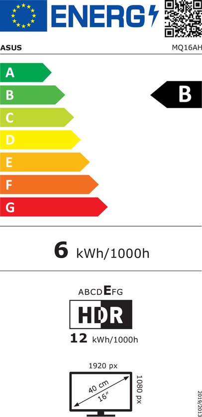 ASUS ZenScreen OLED MQ16AH Portable Monitor - 15 inch Full HD - 1ms ...
