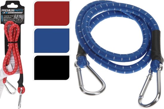FX Tools Bagage spin/spanelastiek voor fiets/auto - zwart - 80 cm ...