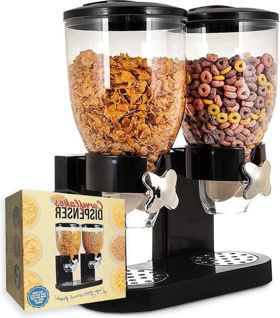Cornflakes Dispenser - Zwart met Touchscreen Bediening rice dispencer | bol