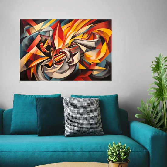 Abstracte kunst posters - Moderne kunst poster - Posters Woonkamer ...