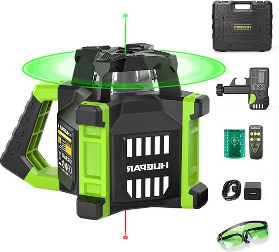 Roterend Laserwaterpas - Zelfnivellerend - Horizontaal/Verticaal - Laserkit 800M -... | bol