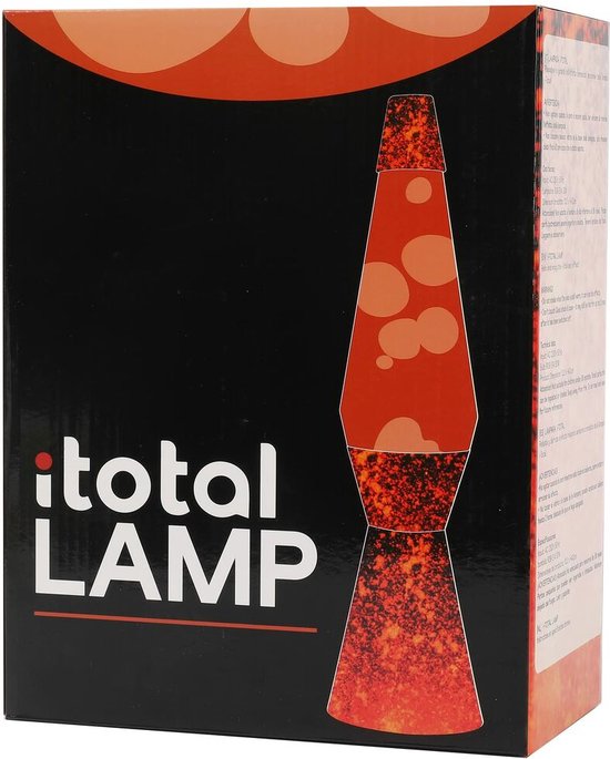 i-Total Lavalamp - Lava Lamp - Sfeerlamp - 40x11 cm - Glas/Aluminium ...