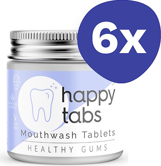 Happy Tabs Mondwater (6x 180 stuks) | bol