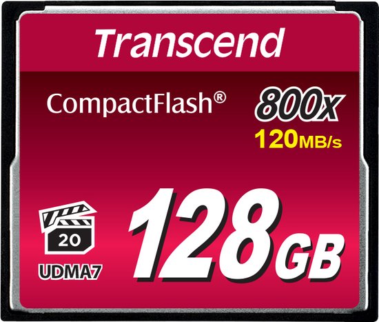 Transcend 128GB 800x CF CompactFlash MLC | bol