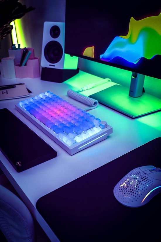 115 Keycaps ANSI US-Layout semi-transparent RGB Keycaps - Glorious ...