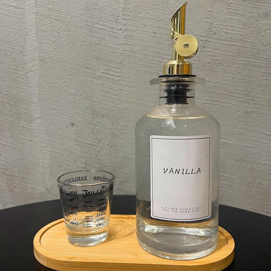 Dispenser fles spijsolie-azijn maatdispenser set van 2 stuks 350 ml ...