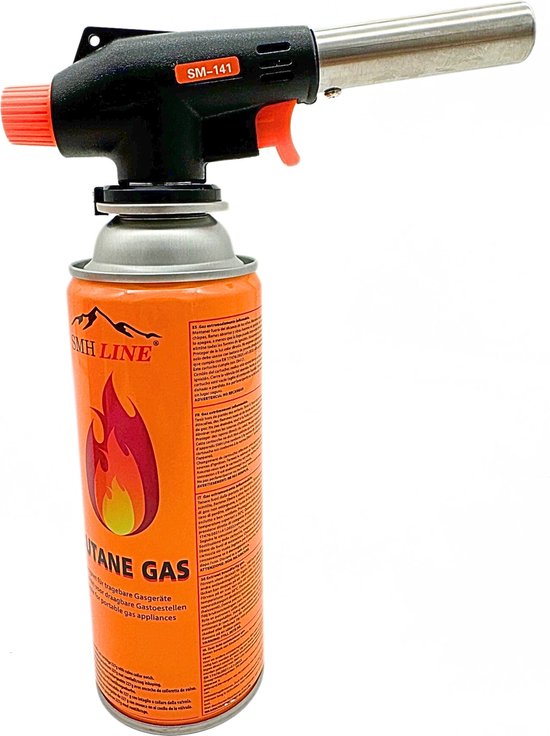 SMH LINE® Gasbrander - Incl. 4x Gasflessen - Creme Brulee Brander ...