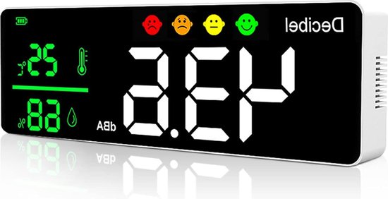 Decibel meter Digitale Geluidsniveaumeter 3In1 - Geluidsniveau 30~130dB ...