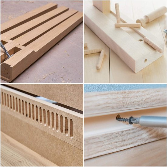 35-delig houtfrees routerset voor bovenfrees - freesset met opbergdoos ...