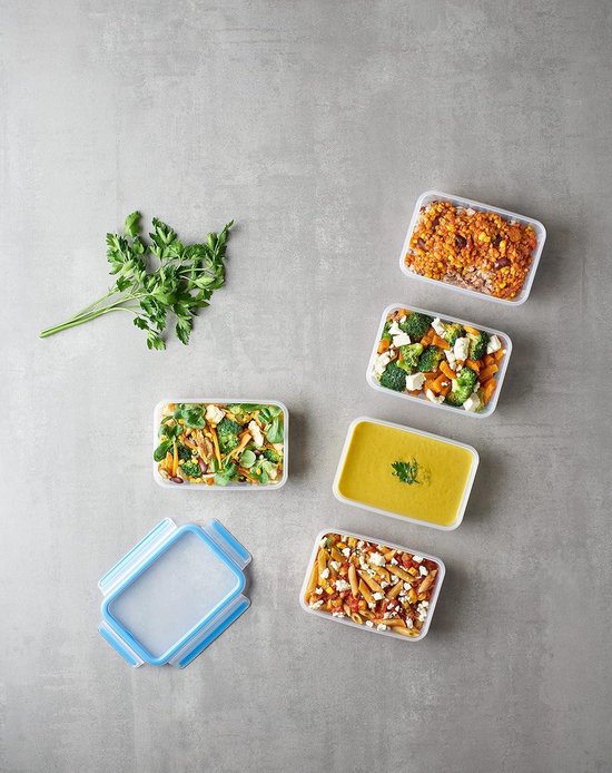 Diepvriesdozen 3-delig stapelbaar-magnetronbestendig kunststof -40-tot ...