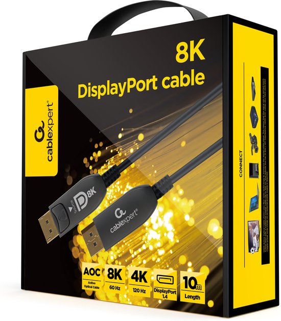 Active Optical (AOC) 8K DisplayPort kabel ''AOC premium series'', 5 m | bol