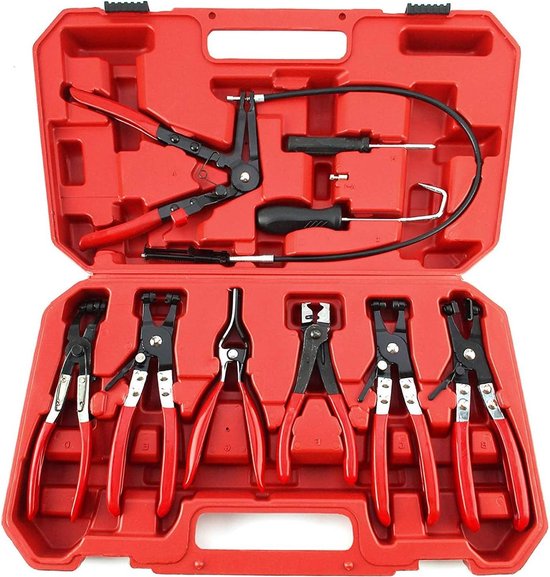 Automotive Brandstof Olie Tool Slang Klem Tang - Set Swivel Kaak Platte ...