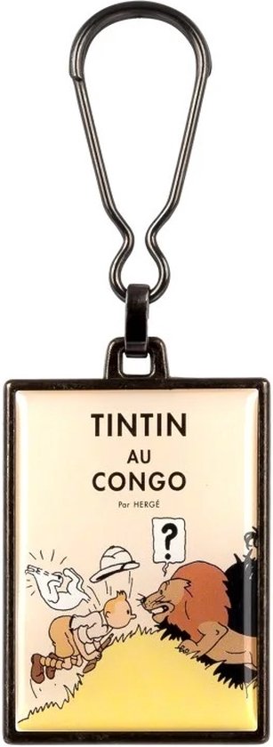 Kuifje Sleutelhanger - Kuifje in Congo - Metaal - eenzijdig bedrukt - 5 ...