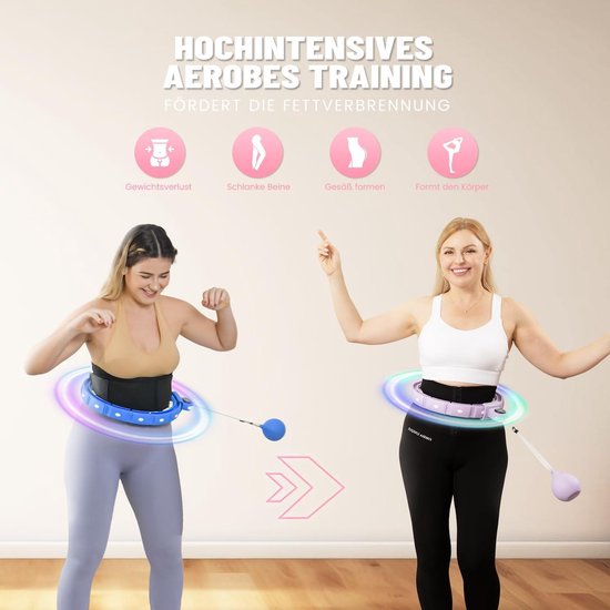 18 inch Hoelahoep met LED licht voor volwassenen - Cozylady | bol