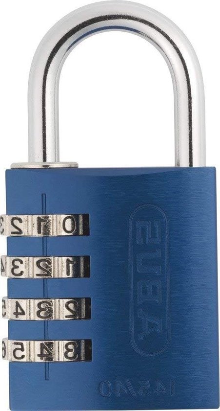 Cijferslot 145/40 blauw - kofferslot spindslot - individueel instelbare ...