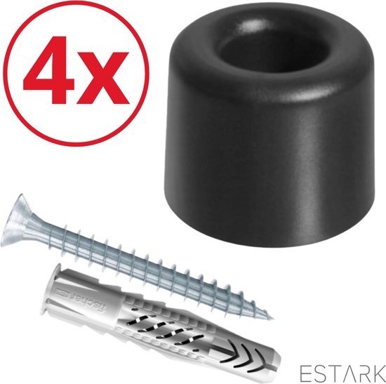 ESTARK® 4 x Deurstopper Grond - Deurstopper - Deur Stop - Inclusief ...