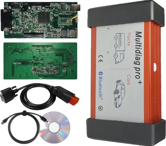 Auto Diagnose Tool, Multidiag Vrachtwagens, Bluetooth OBD2 Scanner, v3 ...