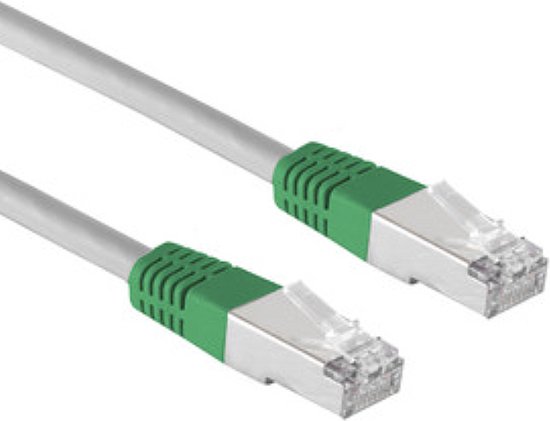 S/FTP CAT6 Gigabit Cross-over Netwerkkabel - CU - 5 meter - Grijs | bol