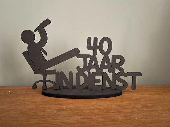 40 jaar in dienst - Man - 40 jaar jubileum cadeau - 40 jaar in dienst ...