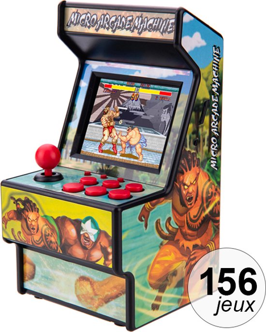 TechKidz, 156-spel retro look mini arcade terminal Model 2, Veelkleurig ...
