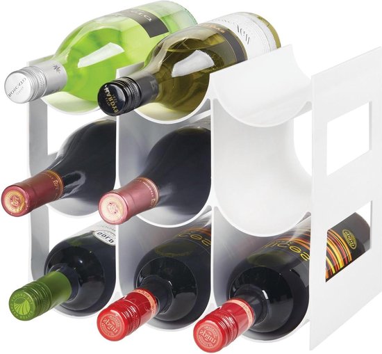 Flessenrek met 3 etages en 9 houders - voor aanrechten, voorraadkasten ...