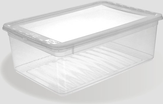 Clearbox Met Deksel 39x26x14 - 11 L Bea Transparant Keeeper 10579 | bol