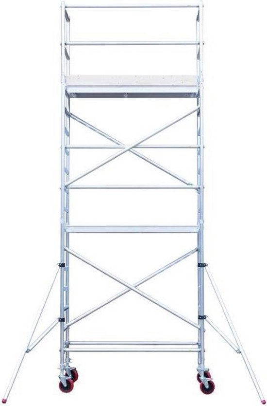 Basic rolsteiger 90x190x6,2m werkhoogte en vario voorloopleuning en ...