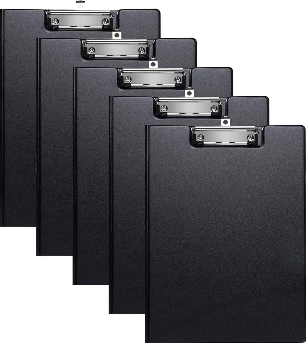 (5 stuks) klembord A4 met deksel, schrijfbord, klembord met metalen klem en ophangose,... | bol.com