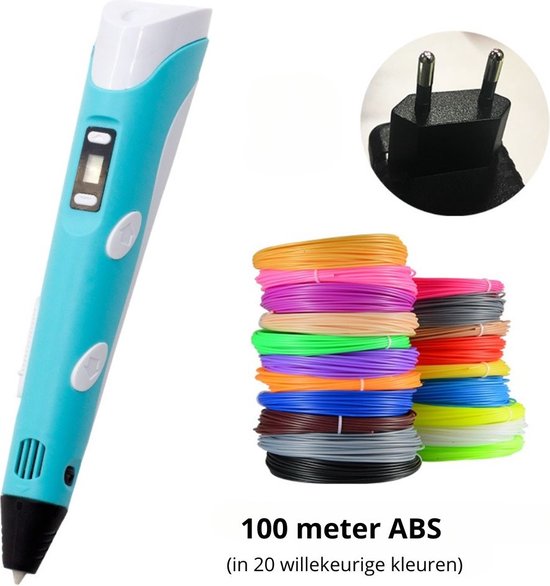 3D Pen Starterspakket - 20 Kleuren Filament Vullingen - 100 Meter ...