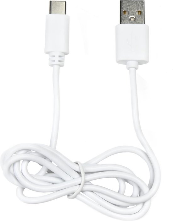 Benson USB naar Type C kabel - 1 meter - Wit - Snel opladen en ...