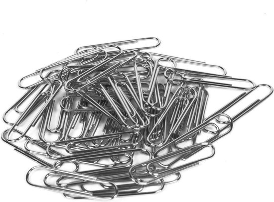 Benson Paperclips 30 mm - Set van 45 stuks - Voor kantoor en thuis | bol
