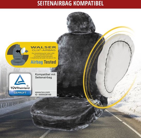 Walser Autostoelhoes Teddy - imitatiebont - beige | bol.com