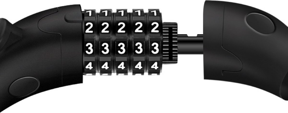 Fietsslot - Cijferslot - Kabelslot - Slot - 12 MM x 125 CM - Zwart ...