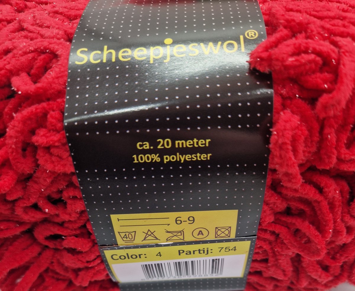 Scheepjeswol Loopy color 4 rood - 10 bol | bol.com