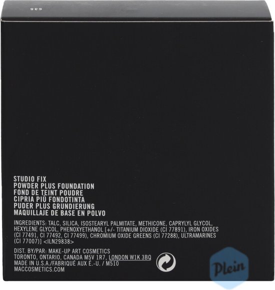 MAC Cosmetics Studio Fix Powder Plus Foundation C35 15 gr | bol