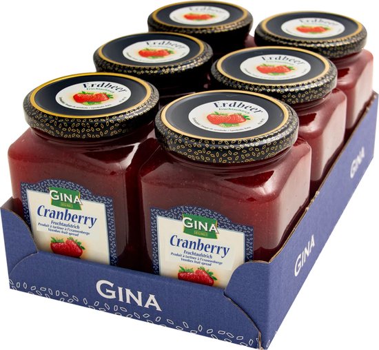 Cranberry Jam 400 gram - Doos 6 stuks | bol
