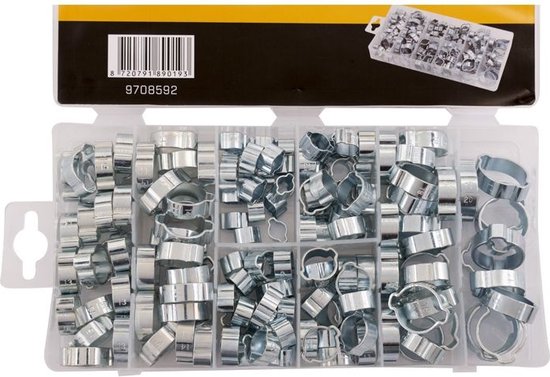 Topgear Professionele Knijp Slangklemmen - Set van 150 voor Elke Klus | bol