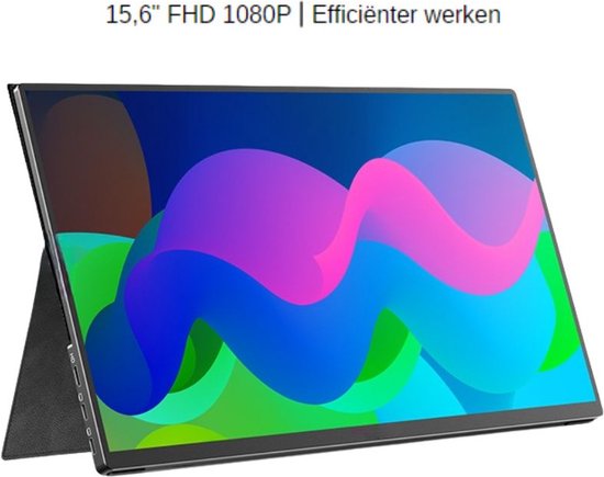 Portable Monitor 15.6 Inch - Draagbare Monitor - HDMI & USB-C - 1080P ...
