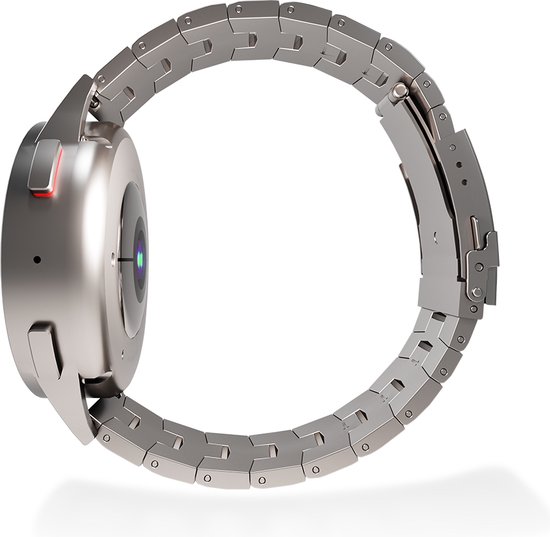 Strap-it Titanium grain smartwatch bandje - geschikt voor Fossil Gen 5 ...