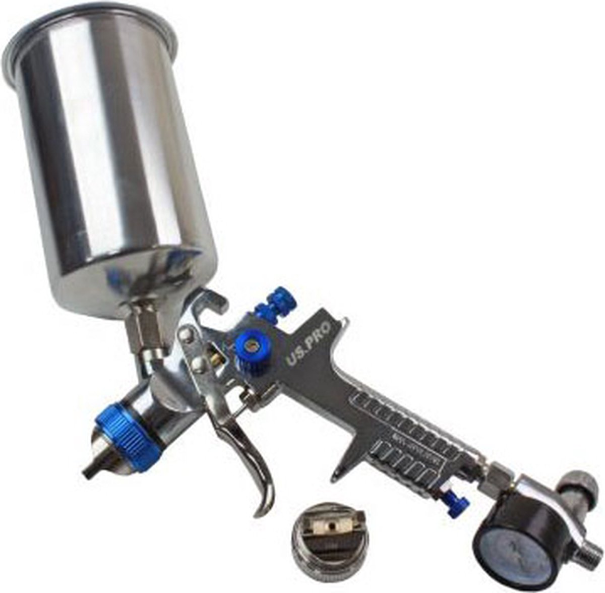 Professionele HVLP Verfspuit 1000 ml met 1,4 en 2,0 mm nozzel | bol.com