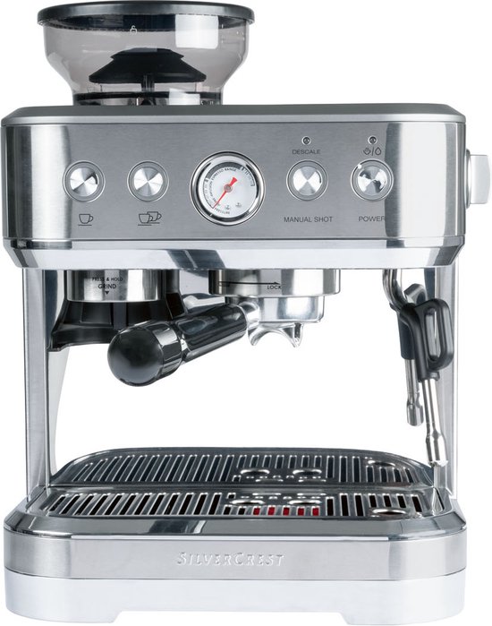 SILVERCREST Espressomachine - 1770W - 2,3l - max. 2 kopjes - RVS ...